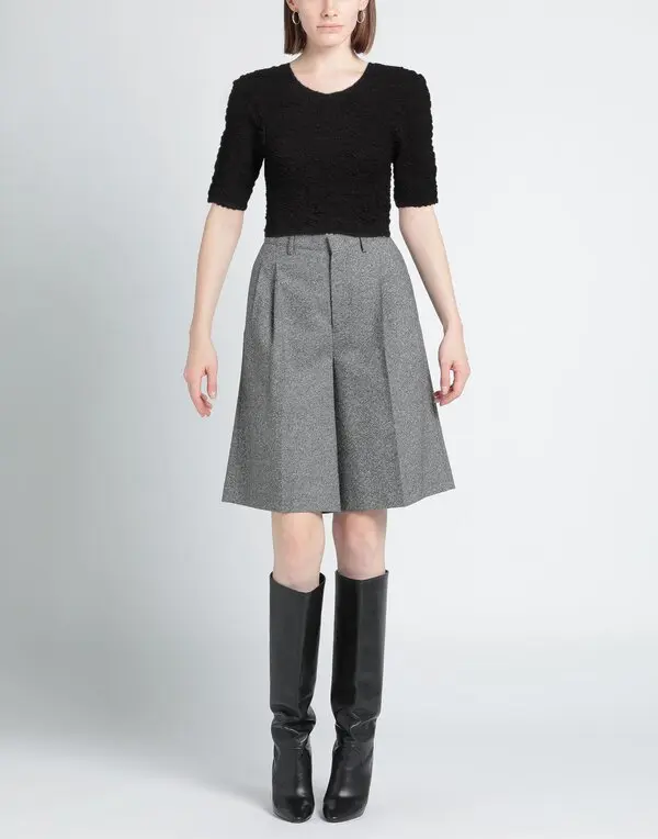 GANNI Cotton Crop Top - Black