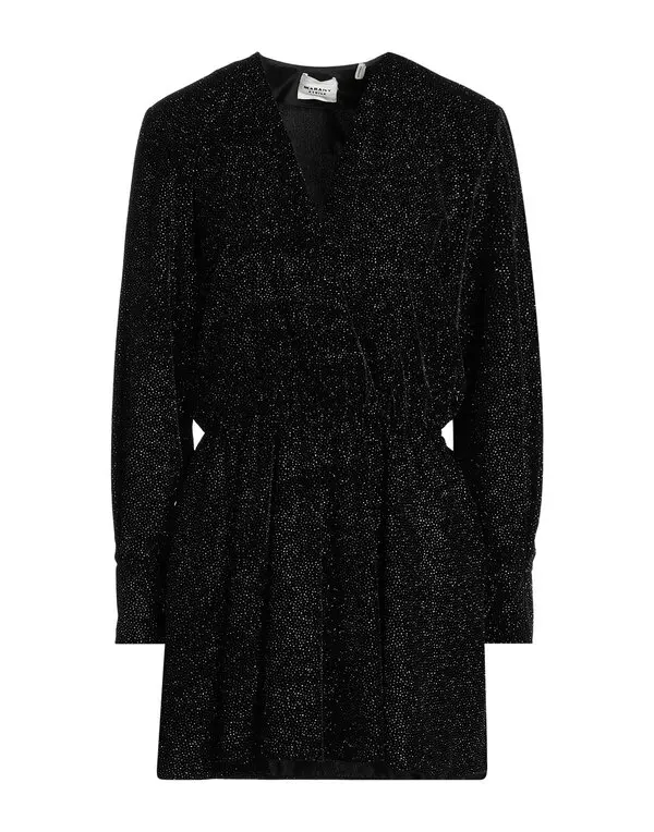 MARANT ETOILE Crepe Mini Dress - Black