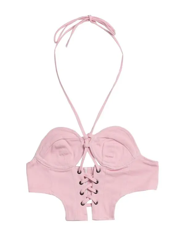 JULFER Halterneck Corset Top - Pink