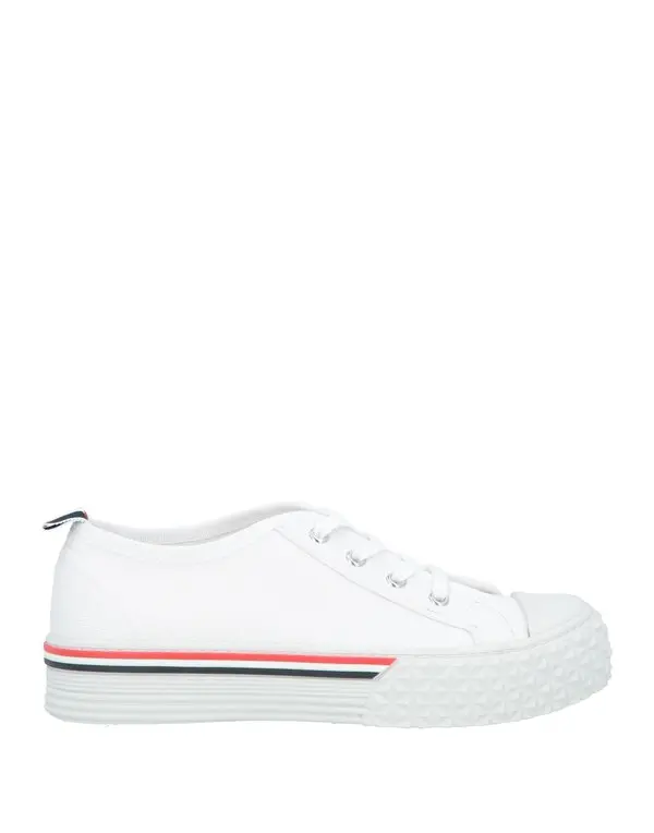 Thom Browne Low-top Canvas Sneakers - White