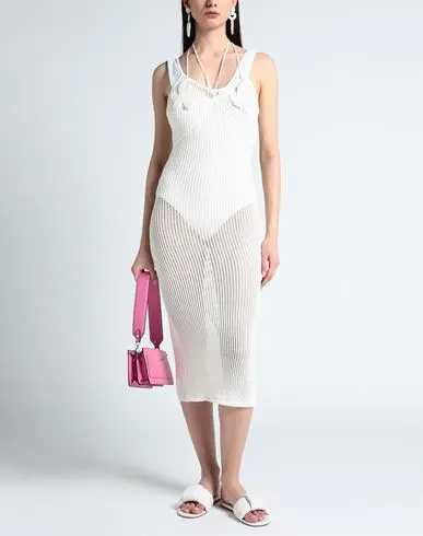 ANDREĀDAMO Knit Embellished Midi Dress
