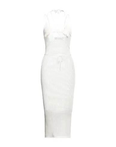 ANDREĀDAMO Knit Embellished Midi Dress