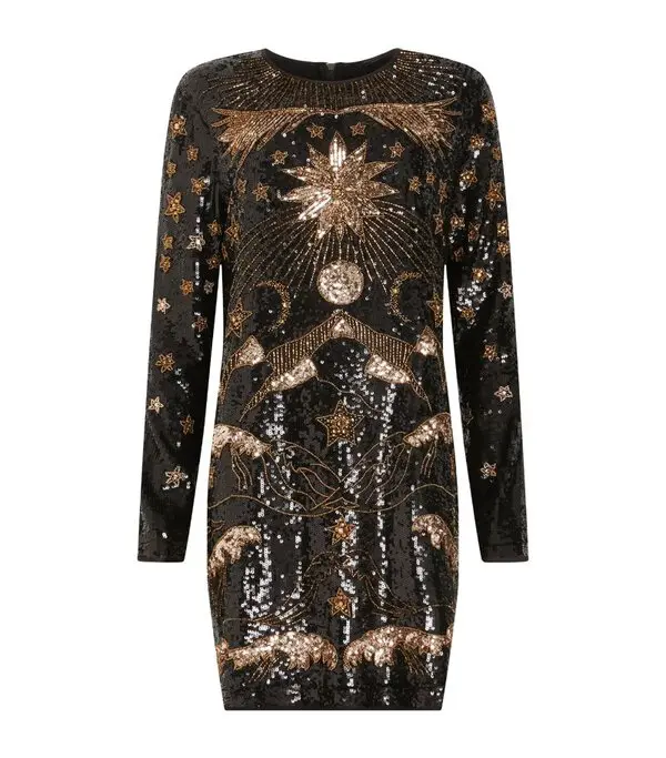 ALLSAINTS Embellished Noushka Mini Dress