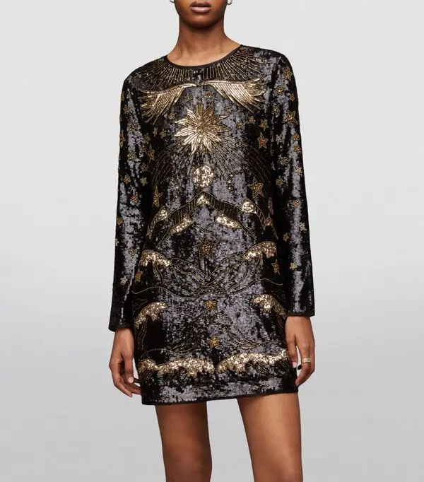 ALLSAINTS Embellished Noushka Mini Dress