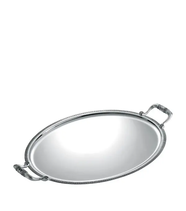 Christofle Plated Malmaison Oval Tray - Silver