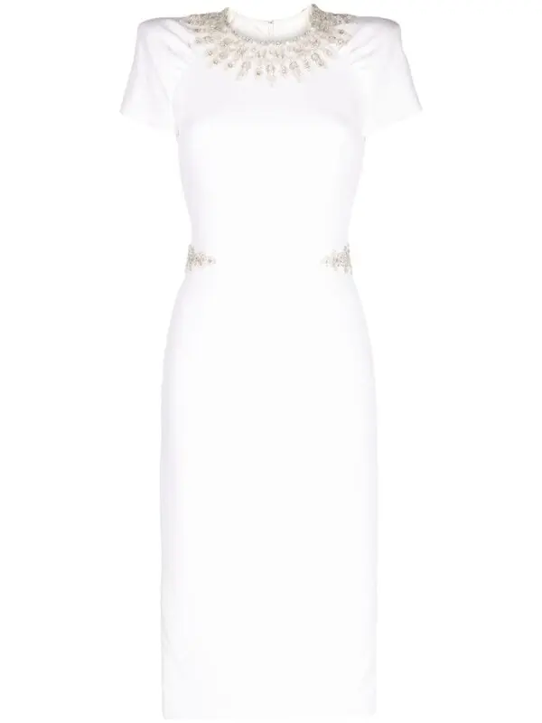 Jenny Packham Ines Beaded Midi Dress