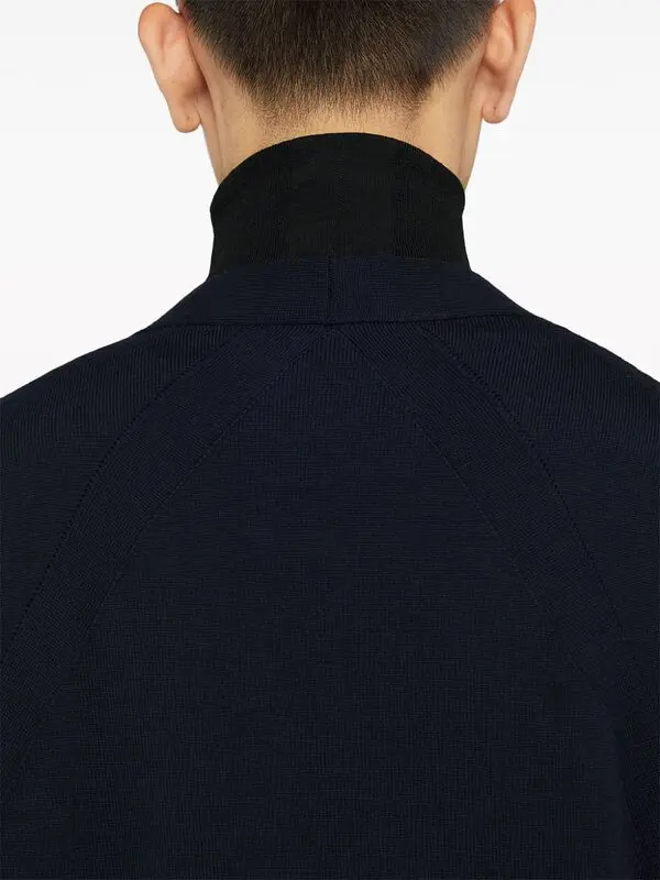 JIL SANDER V-neck Wool Cardigan - Blue