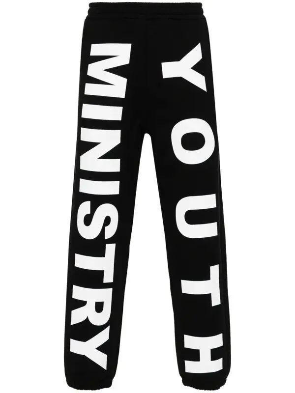 LIBERAL YOUTH MINISTRY Logo-print Track Pants - Black