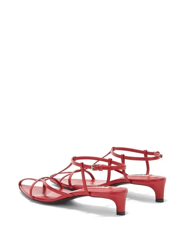 JIL SANDER Pointed Open-toe Leather Sandals