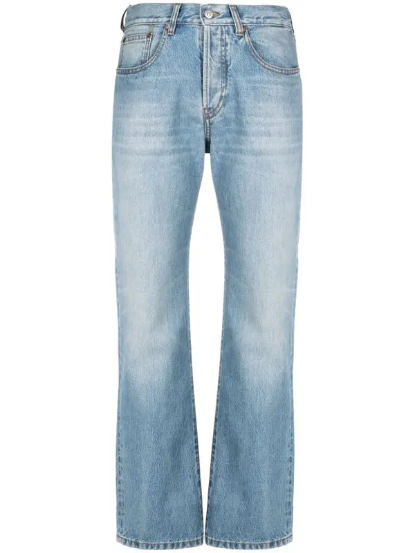 Victoria Beckham Logo-patch Straight Jeans
