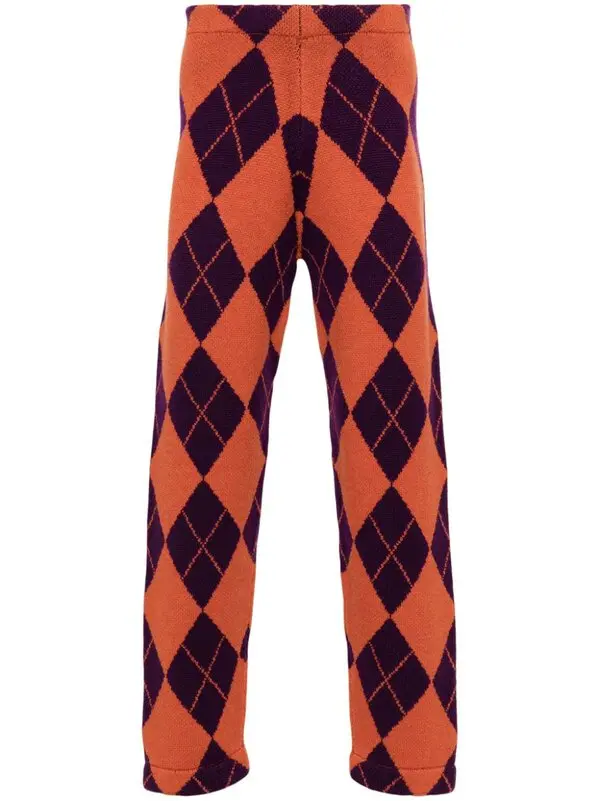 LIBERAL YOUTH MINISTRY Arlequin Wool Trousers