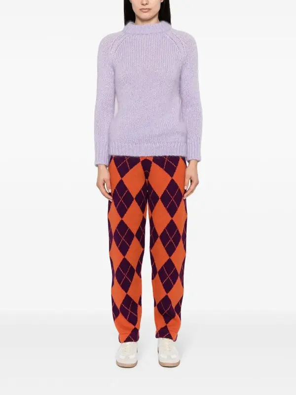LIBERAL YOUTH MINISTRY Arlequin Wool Trousers