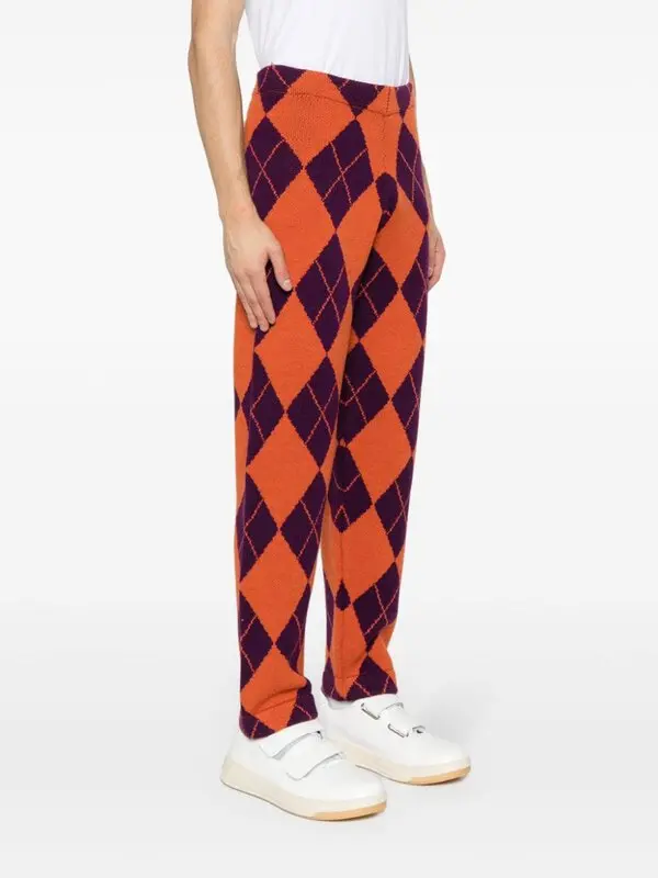 LIBERAL YOUTH MINISTRY Arlequin Wool Trousers