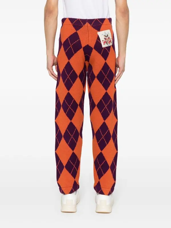 LIBERAL YOUTH MINISTRY Arlequin Wool Trousers