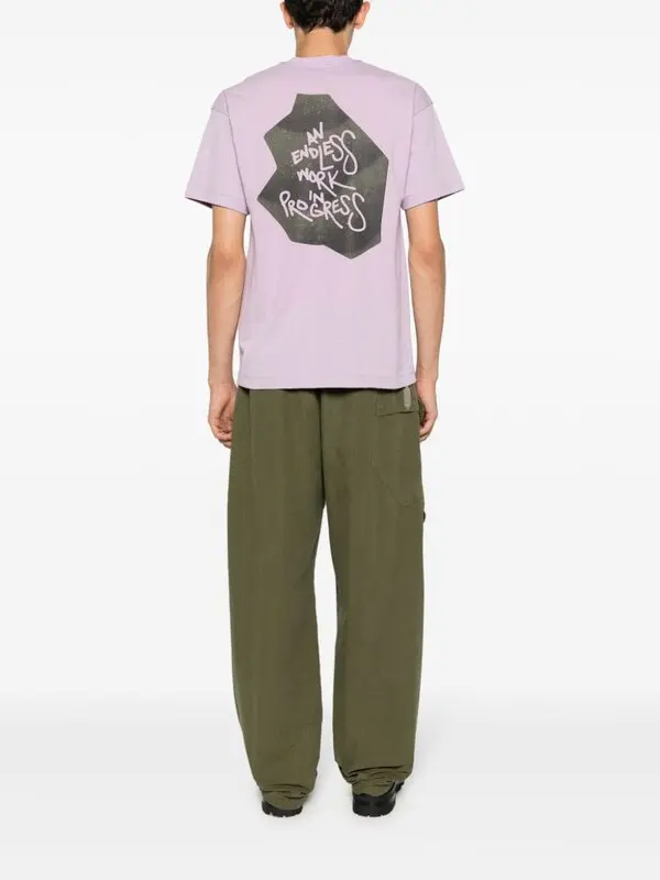 OBJECTS IV LIFE Thought Bubble Spray-print T-shirt - Purple