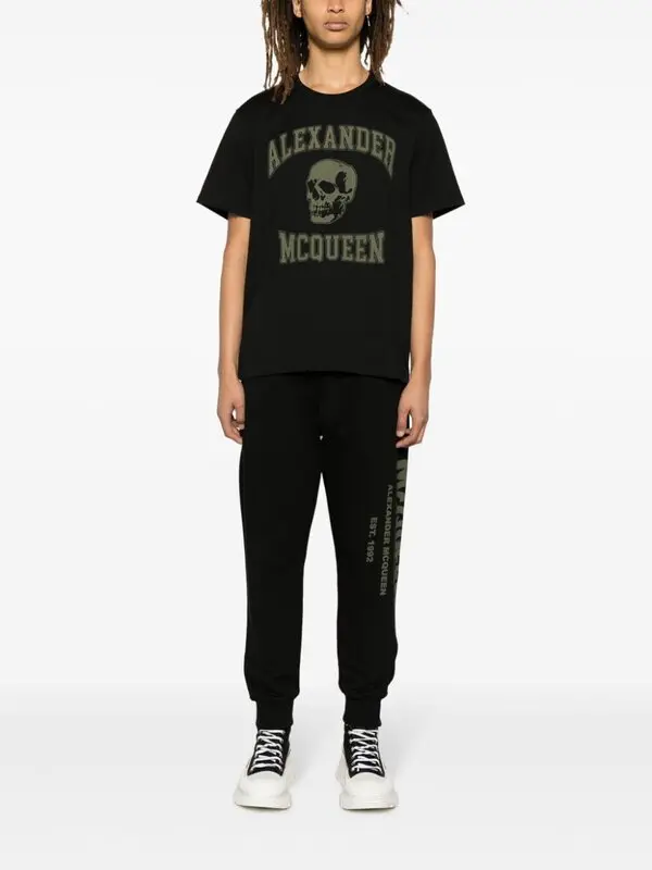Alexander McQueen Logo-print Cotton T-shirt - Black