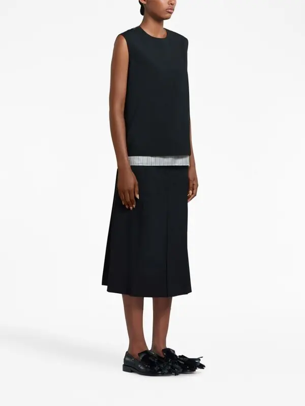 Marni Stripe-detail Layered Blouse