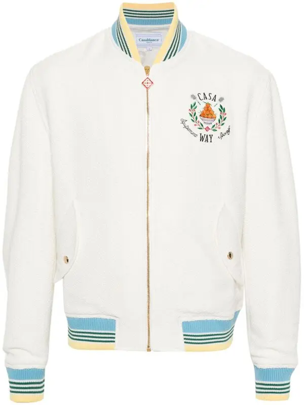 Casablanca Trophy Bomber Jacket - Neutrals