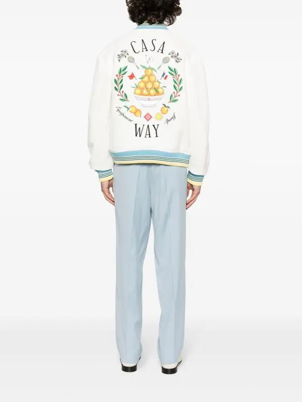 Casablanca Trophy Bomber Jacket - Neutrals