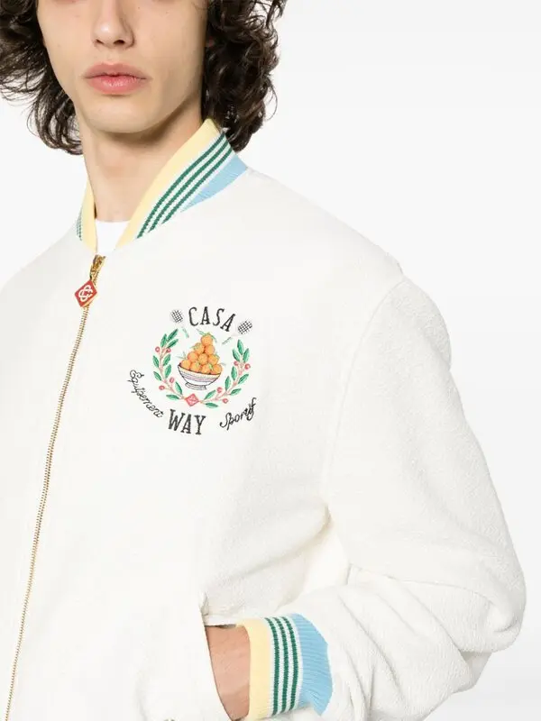 Casablanca Trophy Bomber Jacket - Neutrals