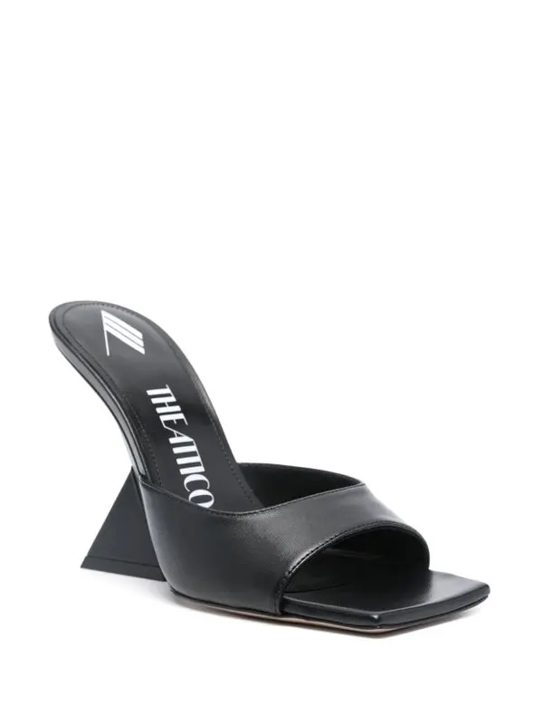 Attico Cheope Heeled Sandals - Black