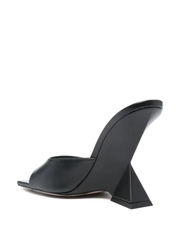Attico Cheope Heeled Sandals - Black