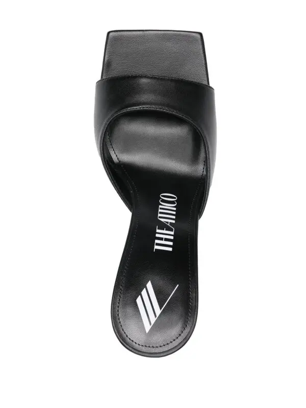 Attico Cheope Heeled Sandals - Black
