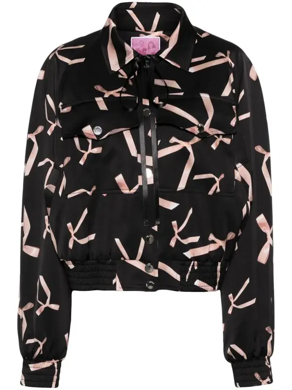 Pinko X Patrick Mcdowell Printed Bomber Jacket