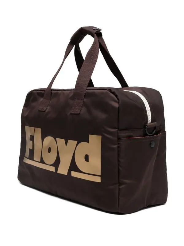 FLOYD Logo-print Zip-fastening Holdall - Brown