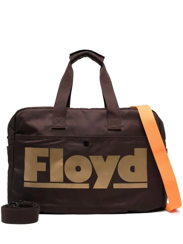 FLOYD Logo-print Zip-fastening Holdall - Brown