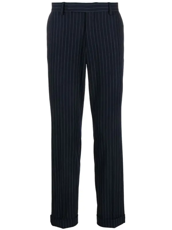 Polo Ralph Lauren Pinstripe Slim-leg Trousers - Blue