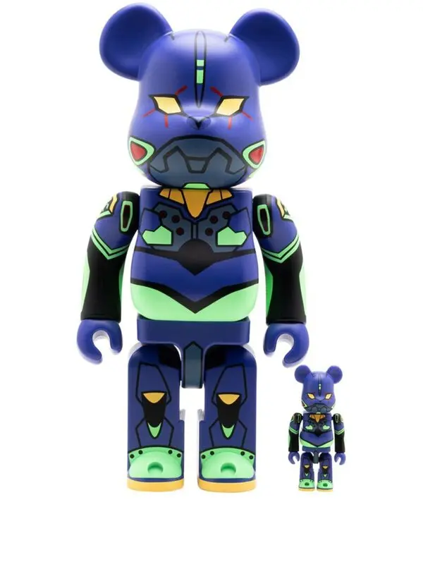 MEDICOM TOY Evangelion Unit 1 New Paint Version Be@rbrick 100% And 400% Figure Set - Purple