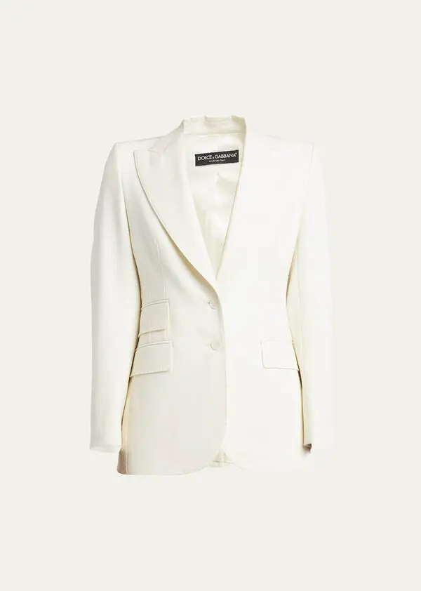 Dolce & Gabbana Peak Lapel Stretch Blazer