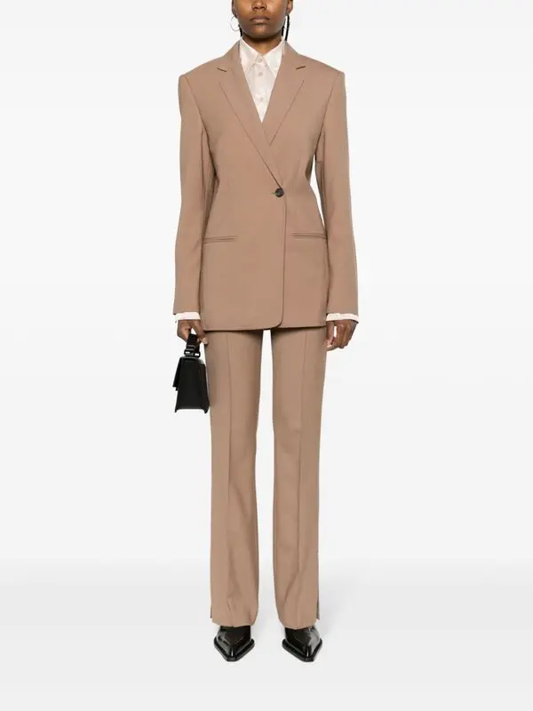 Helmut Lang Notched-lapels Tailored Blazer - Neutrals