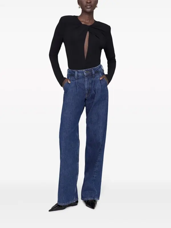 ANINE BING Amaya Cut-out Top