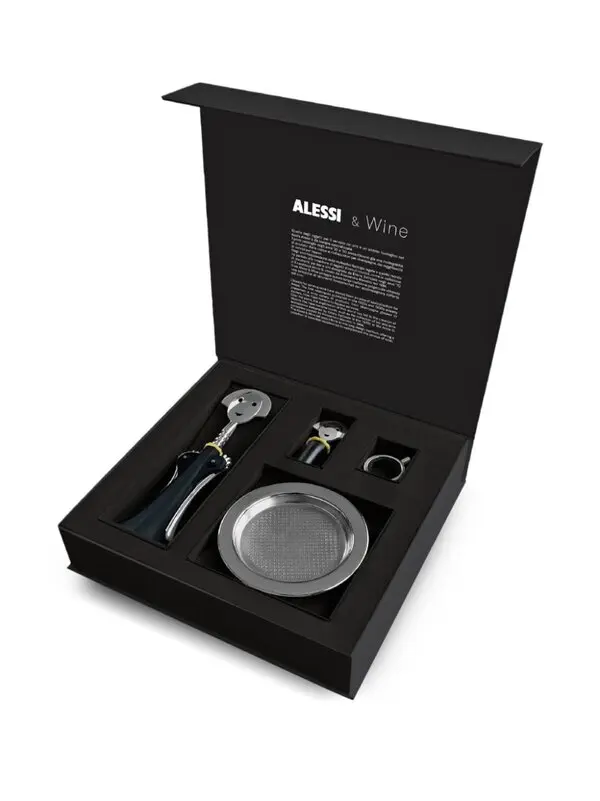 ALESSI Gam01 Stainless Steel Wine Set