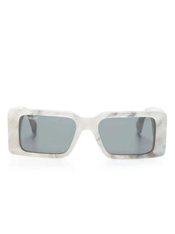 Off-White Milano Rectangle-frame Sunglasses - Grey