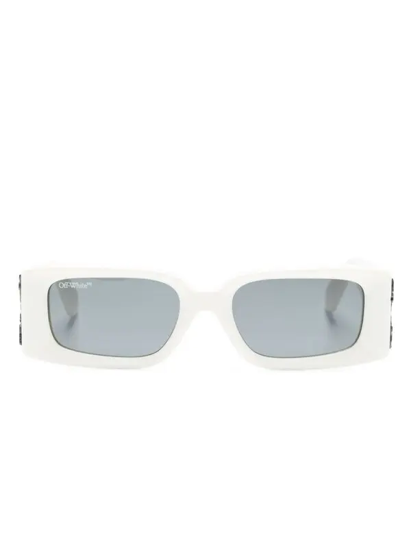 Off-White Roma Rectangle-frame Sunglasses - White