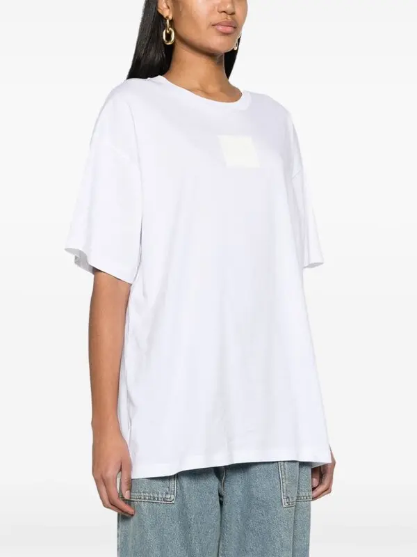 Moschino Logo-patch Organic Cotton T-shirt
