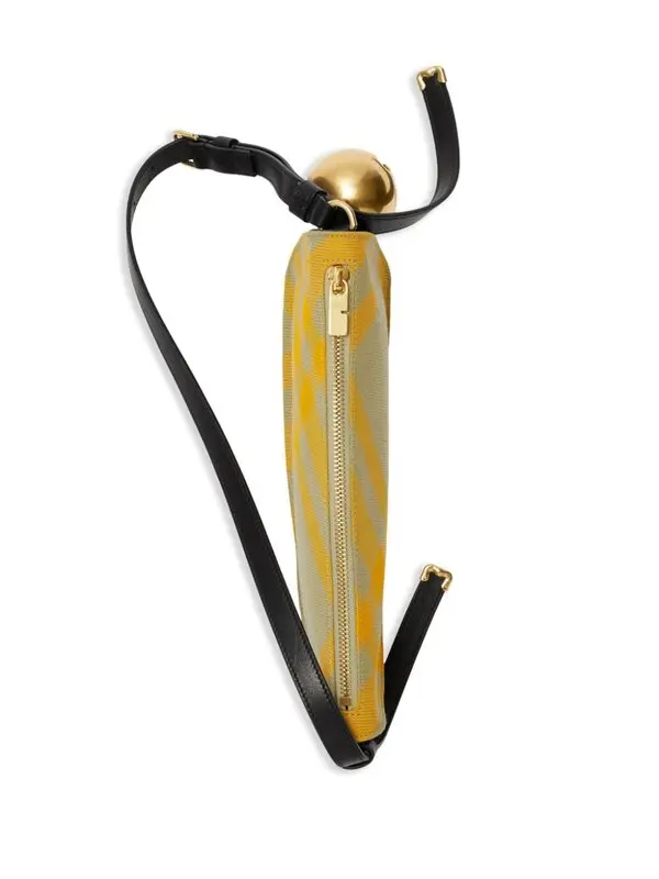 Burberry Check-pattern Shoulder Bag - Yellow