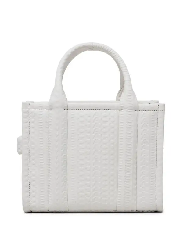 Marc Jacobs Small Monogram Leather Tote Bag - White
