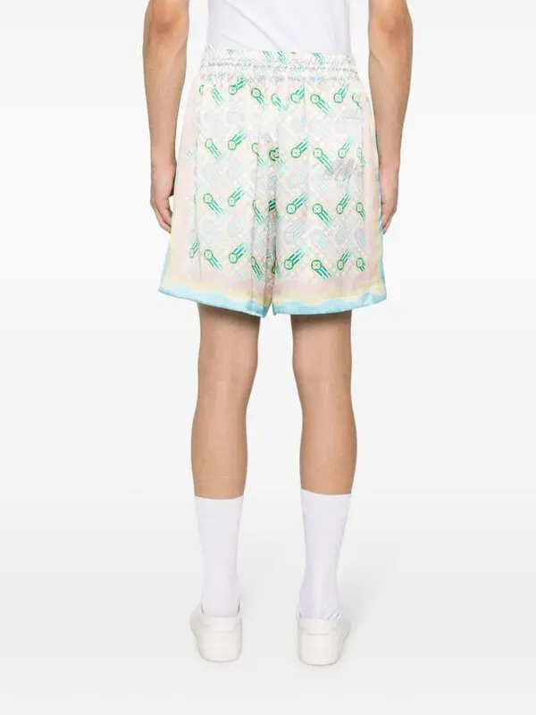 Casablanca Ping Pong Silk Shorts