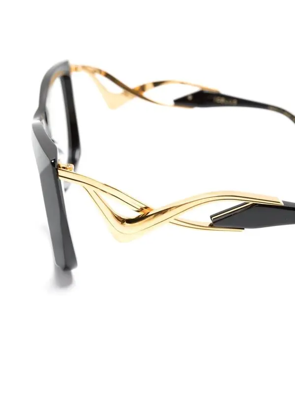 Dita Icelus Cat-eye Frame Glasses - Black