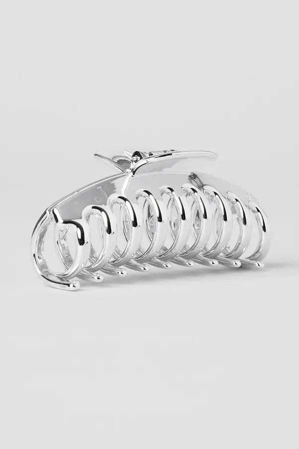 Alo Yoga Epic Claw Clip - Chrome