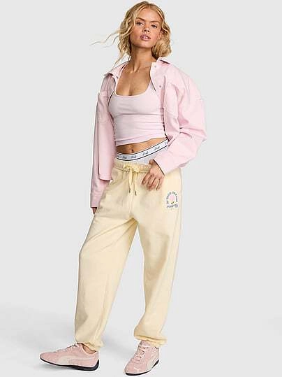Pink Campus Fleece™ Sweatpants - Beige