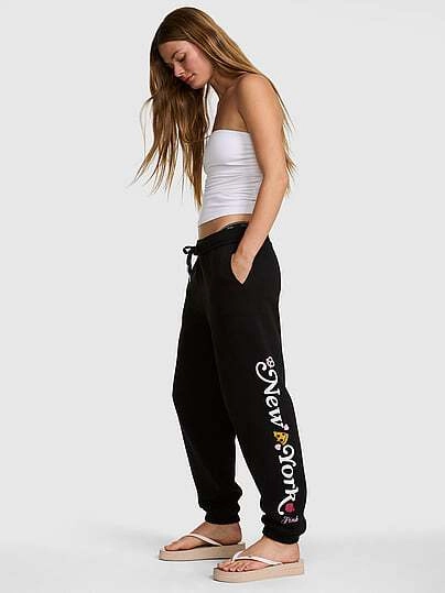 Pink Campus Fleece™ Sweatpants - Black