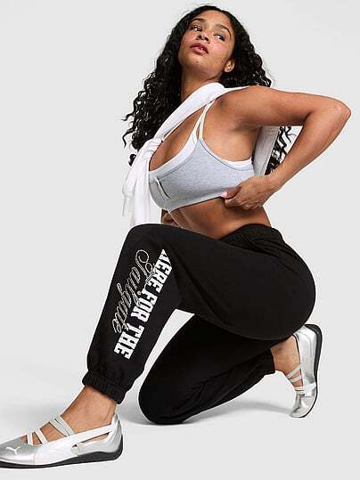 Pink Campus Fleece™ Sweatpants - Black