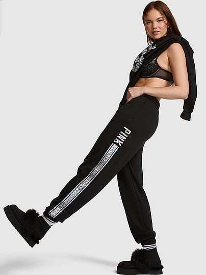 Pink Campus Fleece™ Sweatpants - Black