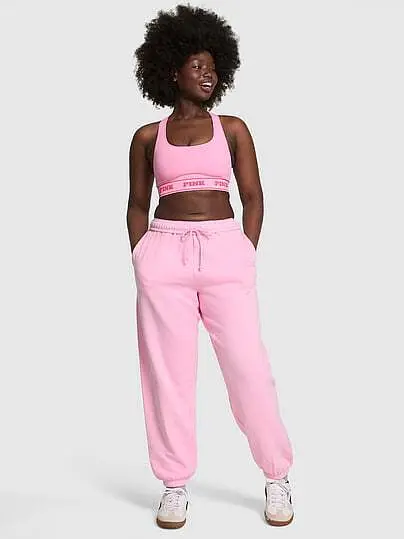 Pink Campus Fleece Sweatpants - Pink