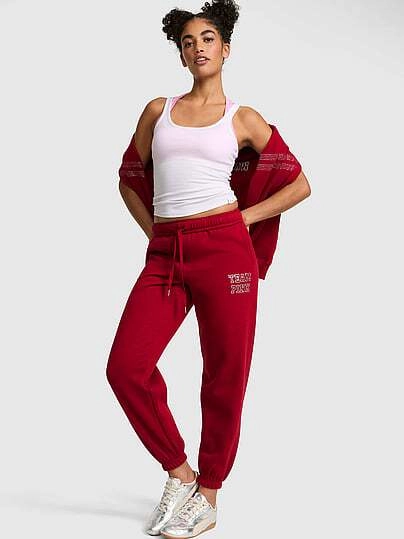 Pink Campus Fleece™ Sweatpants - Red
